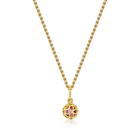 Handcrafted 050 Carat Pink Tourmaline 18 Karat Yellow Gold Pendant