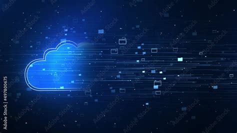 Hud Digital Cloud Computing Cyberspace Technology Network Loop