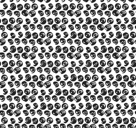 Vector Seamless Twirl Hand Draw Ink Pattern Stock Vector Illustration Of Curl Graphic 177588327