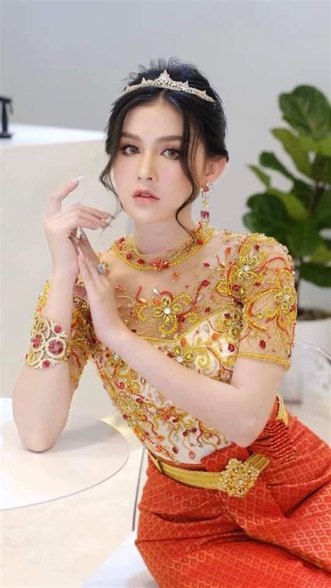 🇰🇭 Cambodia 🇰🇭 Beautiful Cambodia Traditional Wedding Costume ⚜️ Cambodia Wedding Dress ⚜️ การ
