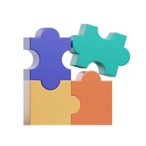 Problem Solving Puzzle Game Piece Jigsaw Creative 3d Illustration Download On Iconfinder