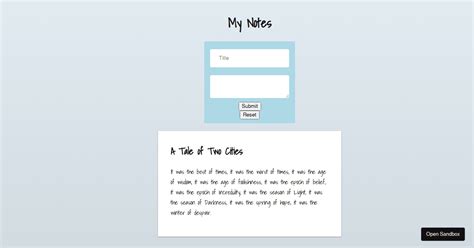 Form Management Codesandbox