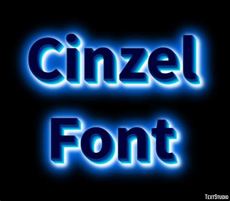 Cinzel Font Text Effect And Logo Design Font