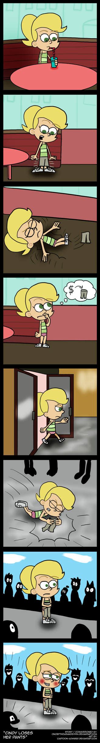 Cindy Loses Her Pants By Cartoon Admirer On Deviantart