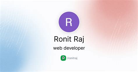 Resume Of Ronit Raj Peerlist