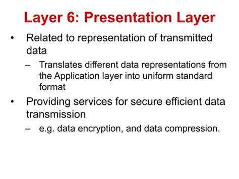 Osi Model 7 Layers Briefly Described Ppt
