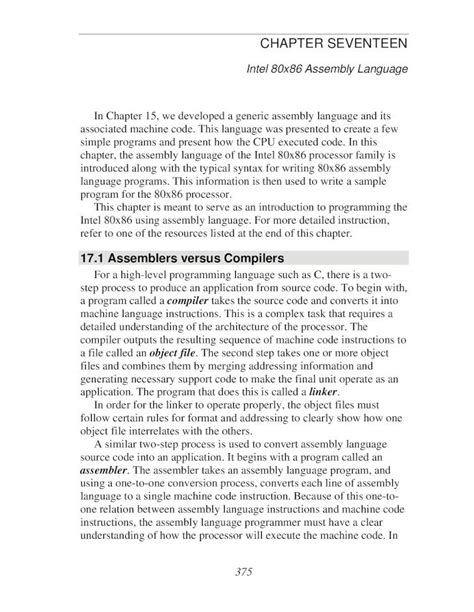 Pdf Ch17 Intel 8086 Assembly Language Dokumentips