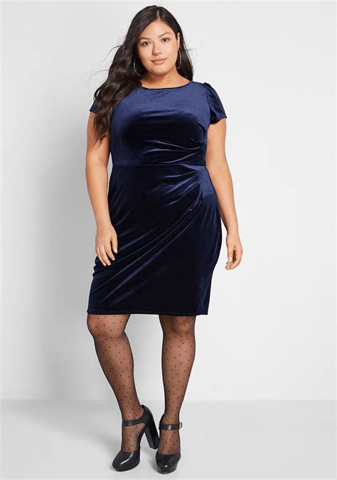 Plus Size Navy Blue Cocktail Dress Classic Style Navy Cocktail Dresses Navy Cocktail Dress