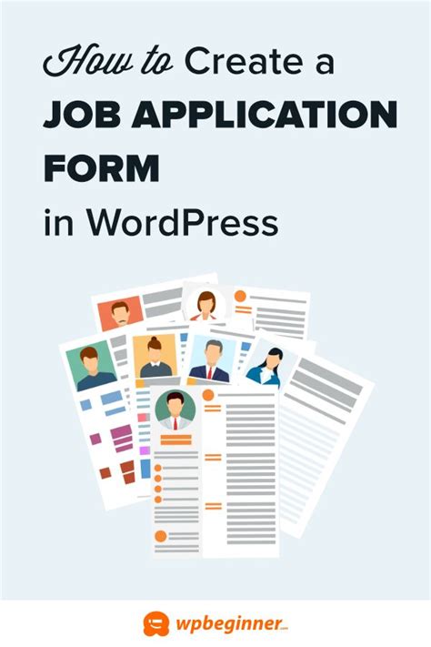How To Make A Job Application Form In Wordpress 1 Click Template