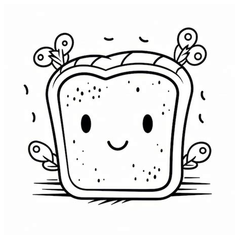 Toast Coloring Pages Pictures Freepik