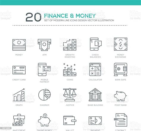 세트마다 현대적이다 꺾은선형 재무 및 자금 아이콘 디자인식 검은색에 대한 스톡 벡터 아트 및 기타 이미지 검은색 계산기 그래프 Istock