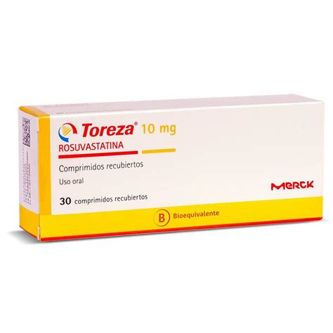 Toreza 10 Rosuvastatina 10 Mg 30 Comprimidos