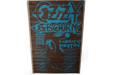 Lot 243 Ozzy Osbourne Original Concert Gig Poster