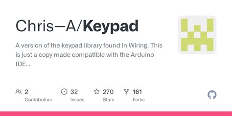 GitHub Chris A Keypad A Version Of The Keypad Library Found In Wiring This Is Just A Copy