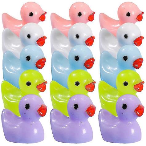 75pcs Mini Resin Ducks Tiny Miniature Ducks Resin Duck Figures Tiny