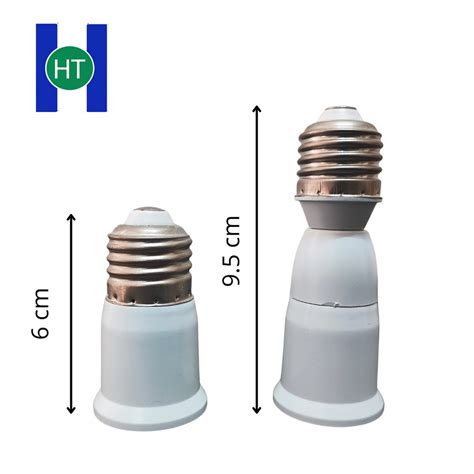 E27 To E27 Extension Base Clf Led Light Bulb Lamp Adapter Socket Converter Lh 129 White Shopee