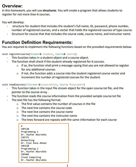 Solved Overview In This Homework You Will Use Structures