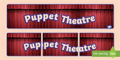 Puppet Theatre Photo Display Banner Teacher Made Twinkl