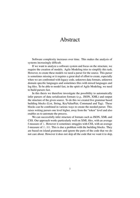 Solution Recognising Structural Patterns In Code A Parser Based