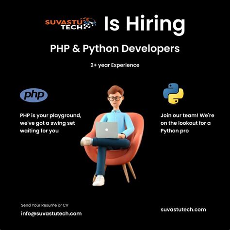 techjobs phpdeveloper pythondeveloper joinourteam suvastu tech
