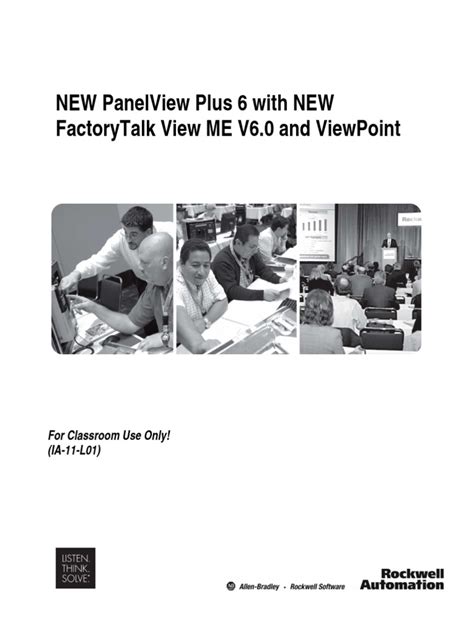 L01 Factorytalk View Machine Edition V60 Pdf World Wide Web