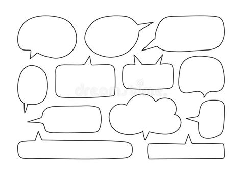 Editable Stroke Speech Bubbles Stock Illustrations 654 Editable Stroke Speech Bubbles Stock