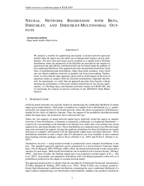 pdf neural network regression with beta dirichlet and dirichlet