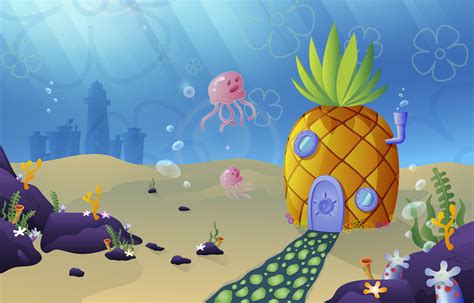 Spongebob Pineapple House Wallpaper