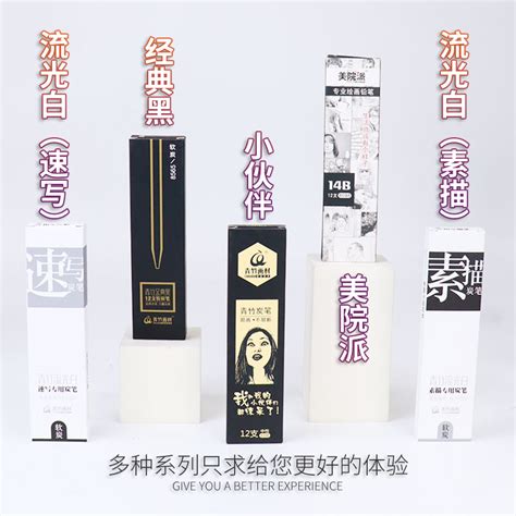青竹炭笔金典黑流光白软炭美术生初学者素描速写手绘铅炭笔碳画笔12支装 盒美术生初学者素描速写手绘铅炭笔 虎窝淘