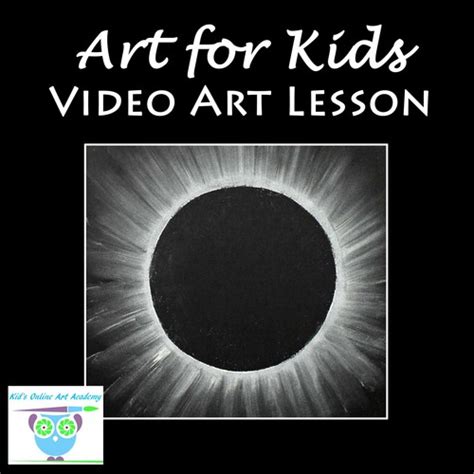 Video Art Lesson Learn How To Create The Solar Eclipse 2017 With Chalk