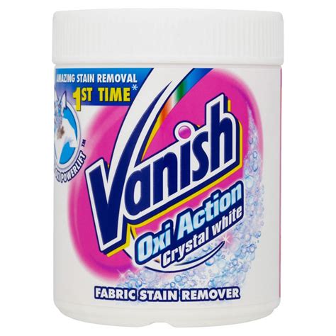 Vanish Oxi Action Crystal White Fabric Stain Remover 500g Wilko
