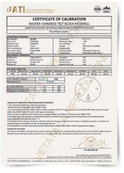 Certified Hardness Test Blocks Rockwell Vickers Brinell