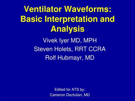Ppt Ventilator Waveforms Basic Interpretation And Analysis