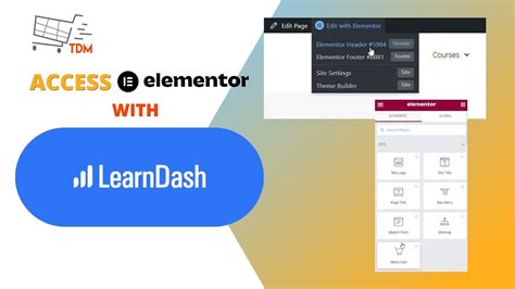 How To Access Elementor With LearnDash YouTube