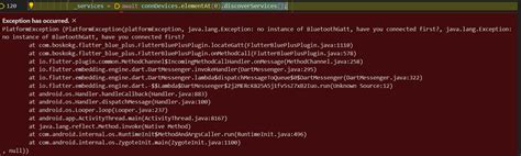 Discoverservices Java Lang Exception No Instance Of Bluetoothgatt Have You Connected