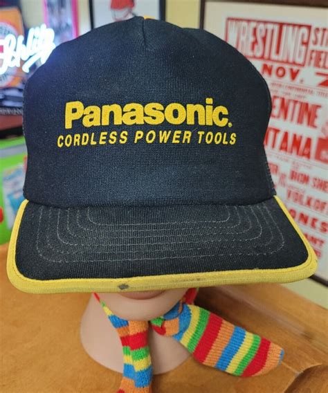 Vintage Panasonic Cordless Power Tools Meshback Truck Gem