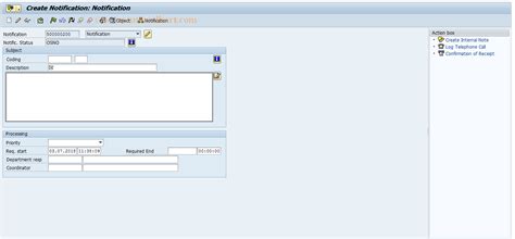 IQS21 SAP Tcode Create Notif Simplified View IQS21 SAP Tcode Create Notif Simplified View
