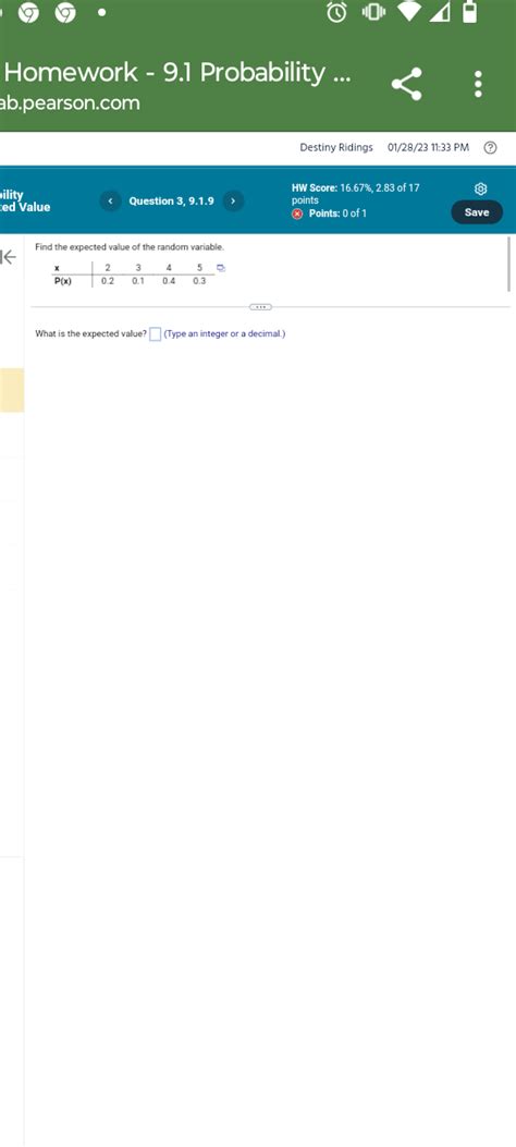 solved find the expected value of the random variable what
