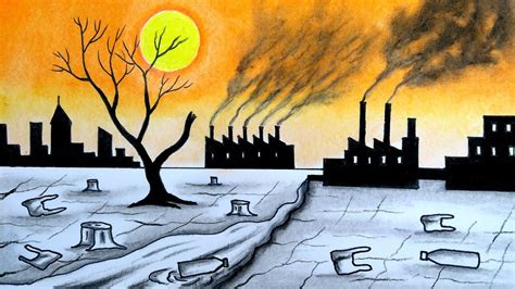 World Environment Day Drawingplastic Pollution Poster Drawing For