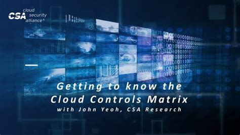 Introduction To The CSA Cloud Controls Matrix PPTX Cloud Computing Internet