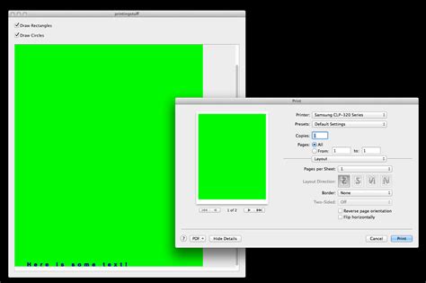 Objective C Cocoa Mac Os X Printing Multiple Pages Why Is Preview