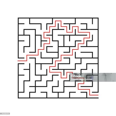 아이들을위한 광장 미로 이 게임은 신비입니다 흰색 배경에 있는 간단한 평면 벡터 그림입니다 대답과 함께 0명에 대한 스톡 벡터 아트 및 기타 이미지 Istock