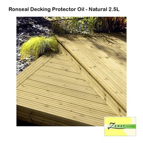 Ronseal Decking Protector Oil Natural 25l Zenner Diy Store