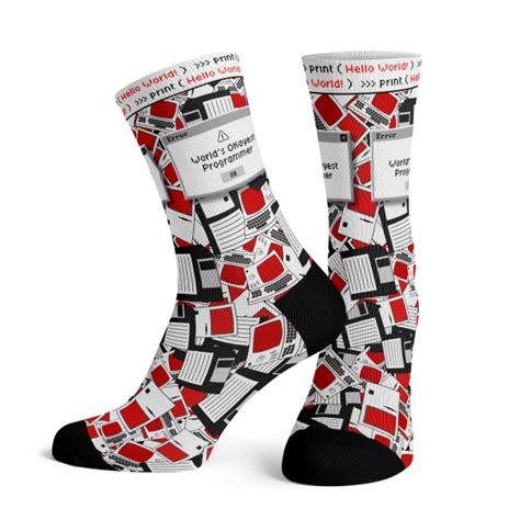 world s okayest programmer socks lets get custom