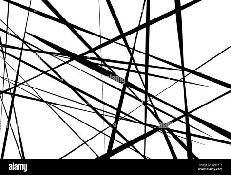 Random Oblique Tilt Skew Lines Stripes Abstract Vector Art Abstract Black And White