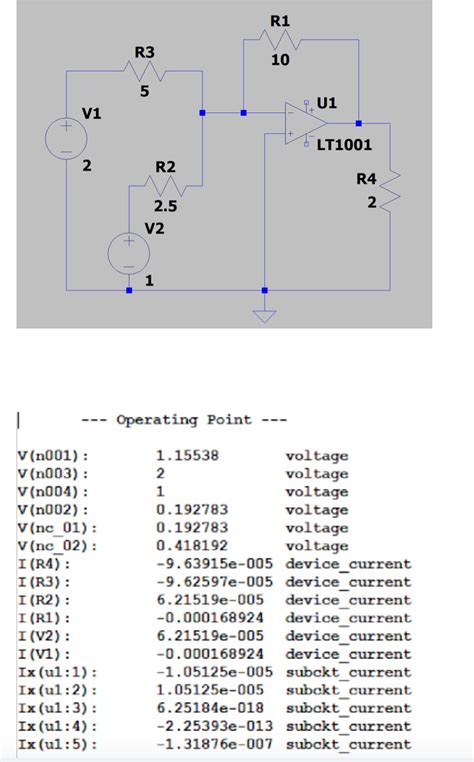 Solved A Using Ltspice Draw A Schematic For The Circuit
