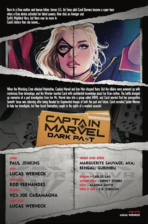 Captain Marvel Dark Past 2 Preview Rogue Helps Carol Go Rogue