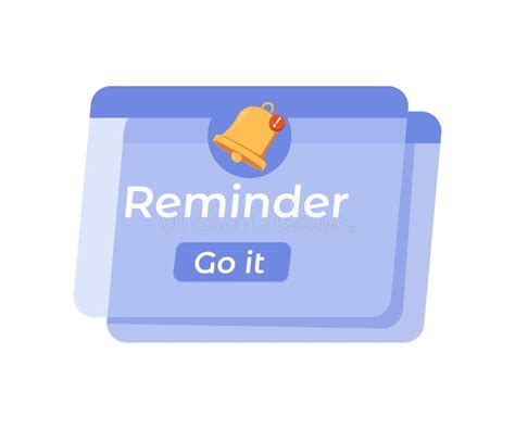 Reminder In Calendar On White Background Notifications Page With Floating Elements Stock