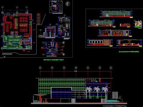 Restaurante De Lujo En Autocad Descargar Cad 233 Mb Bibliocad