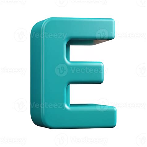 Playful Impressive Crisp Edges Flat Cyan Letter E Clean Lines Minimal Design With Scalable